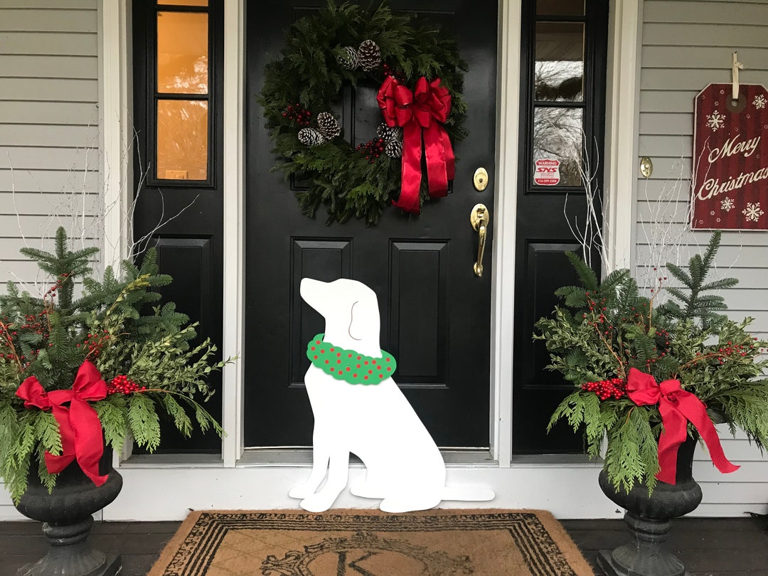 Labrador Retreiver Christmas Outdoor Wood Lawn Decoration - Etsy
