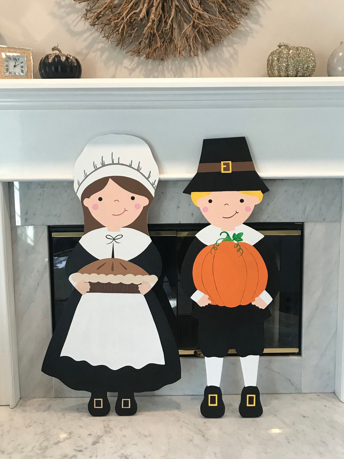 Pilgrim Outdoor Wood Lawn Decoration - Etsy