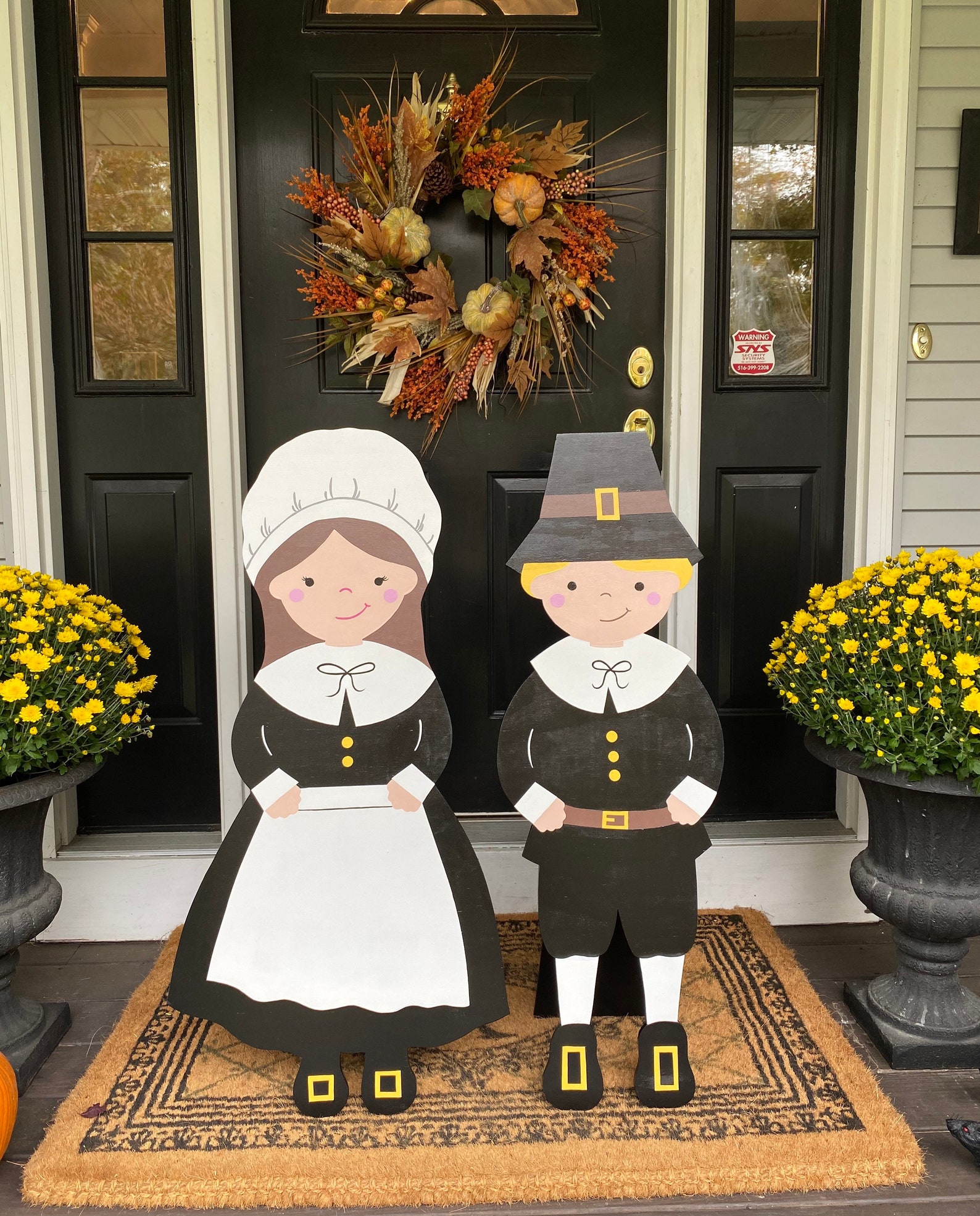 Pilgrim Outdoor Wood Lawn Decoration | Etsy