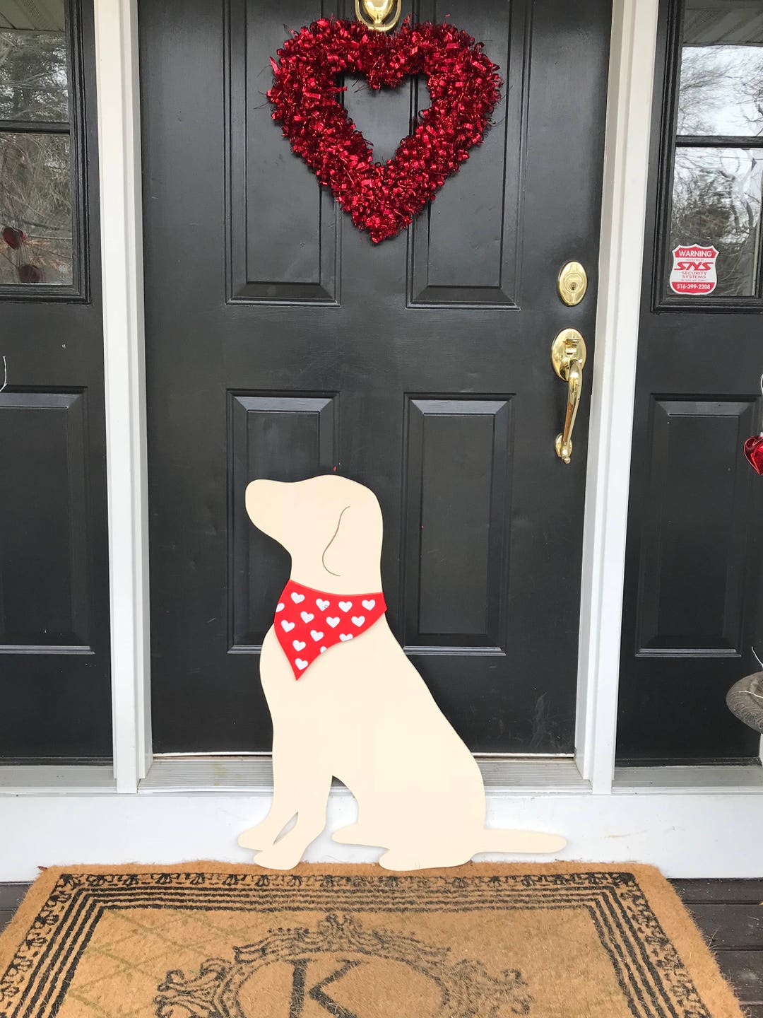 Valentines Day Labrador Retriever Outdoor Wood Decoration - Etsy