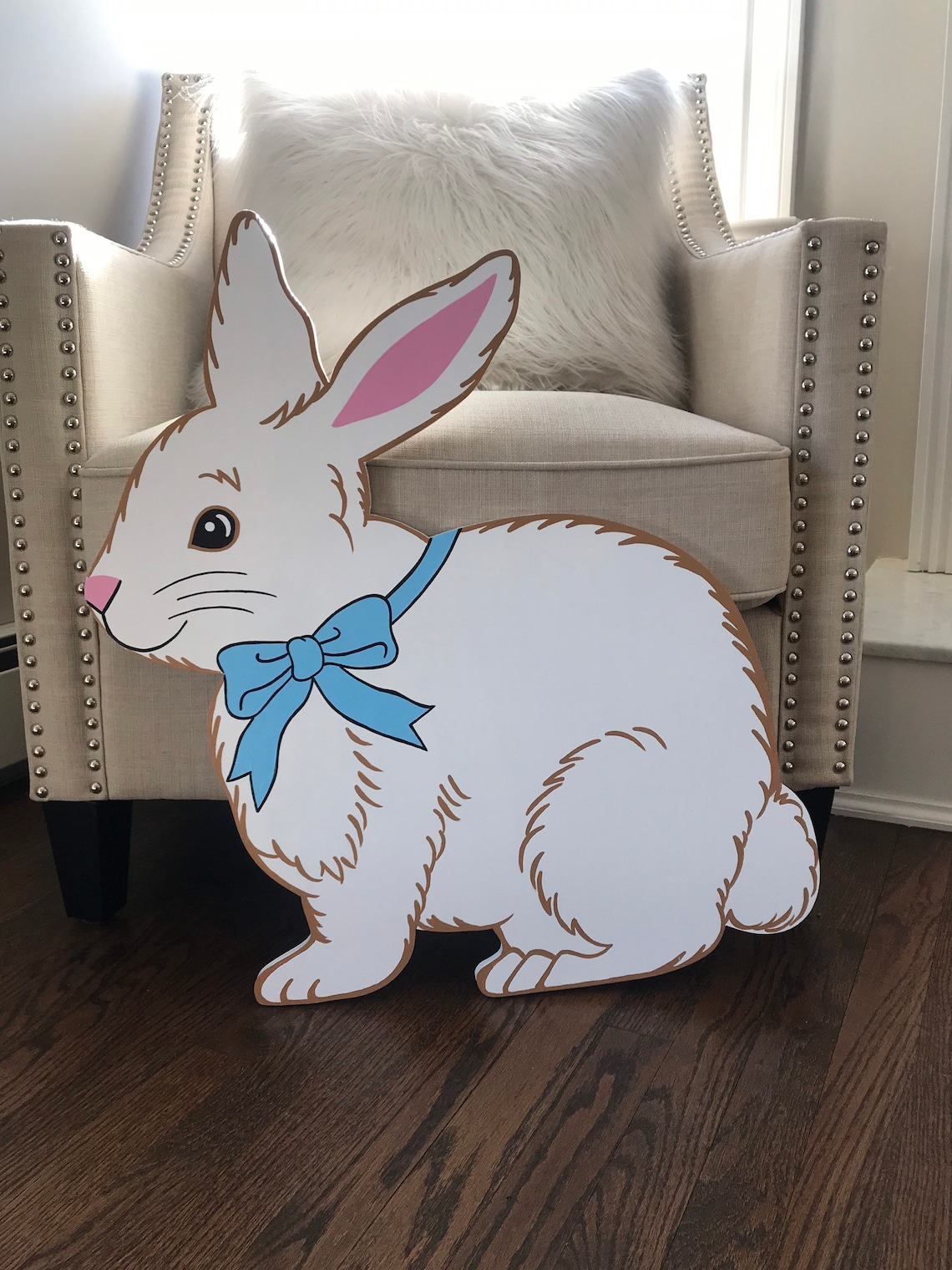 Easter Bunny With Bow - Etsy