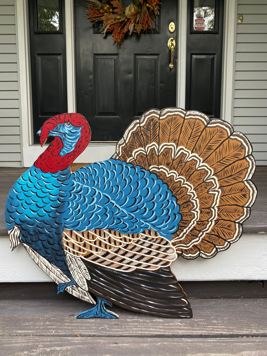Thanksgiving Turkey Outdoor Wood Lawn Decoration Yard Art - Etsy