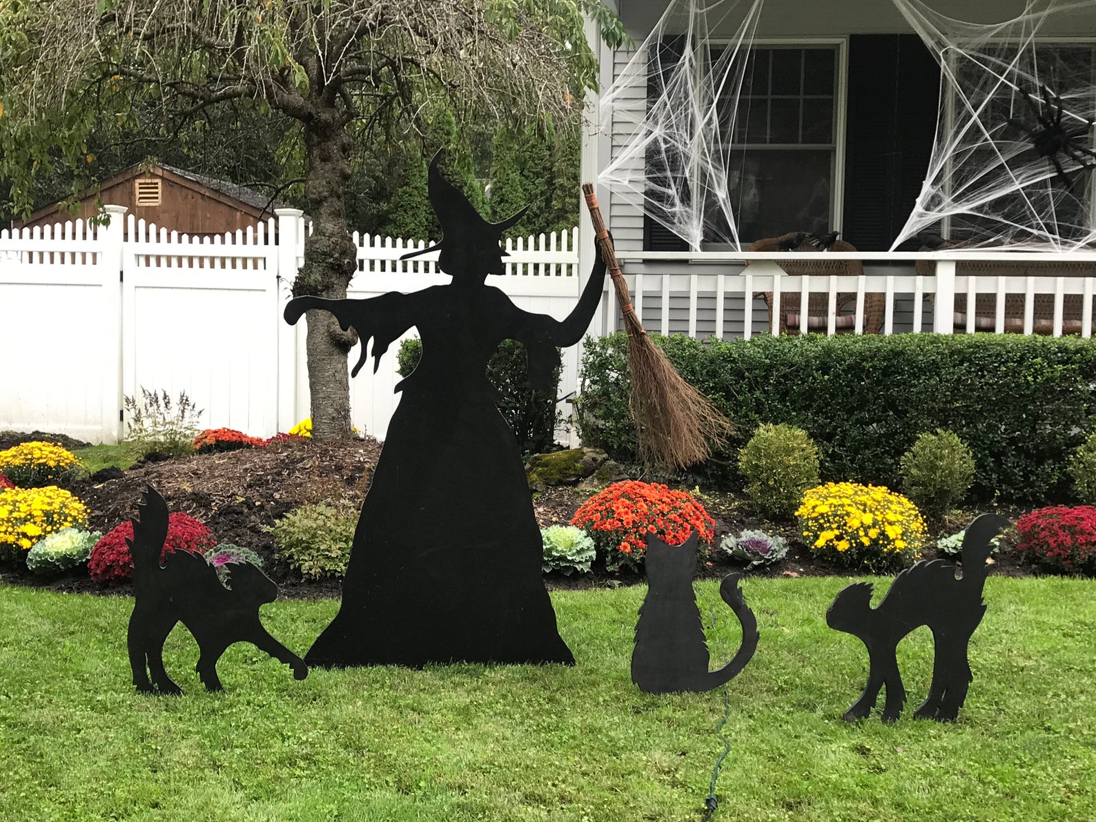 Halloween Witch PICK UP ONLY New York and 3 Black Cat - Etsy