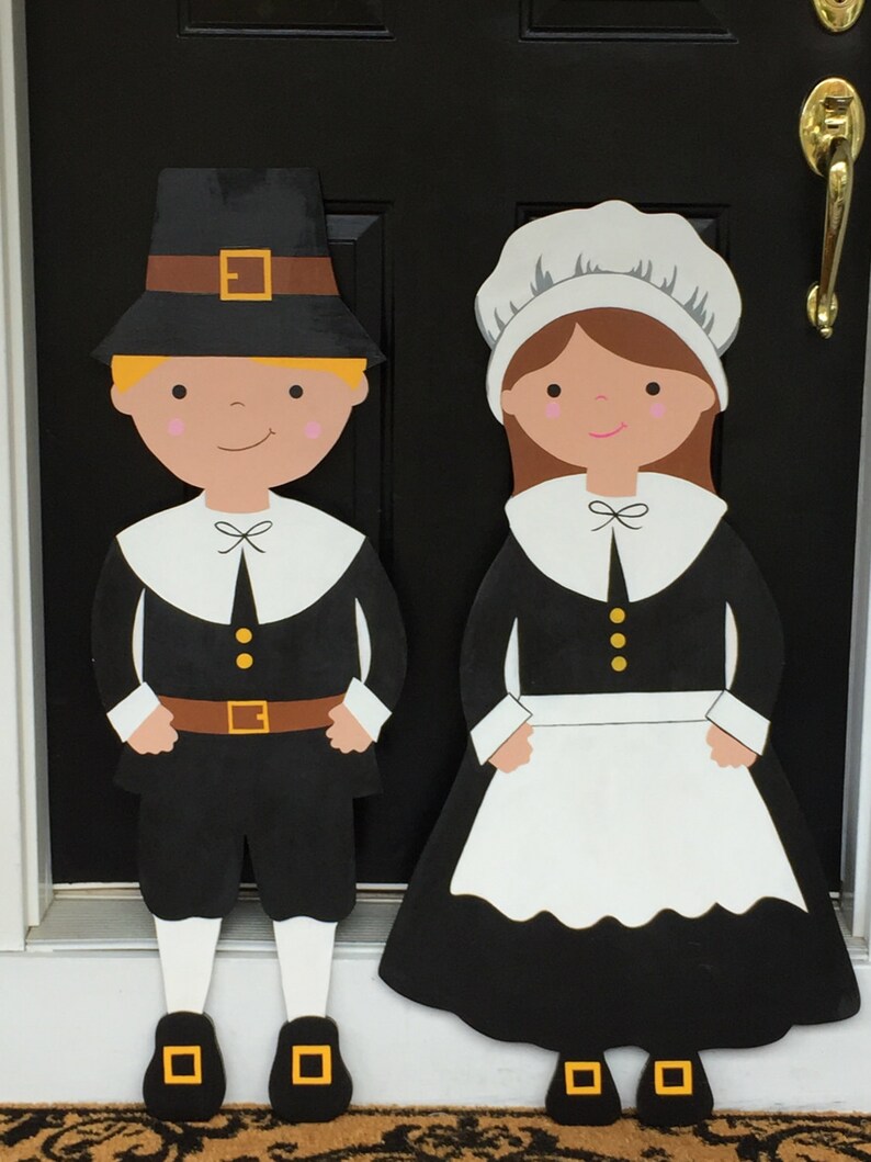 Pilgrim outdoor wood lawn decoration | Etsy