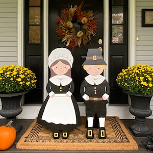 Pilgrim Outdoor Wood Lawn Decoration - Etsy