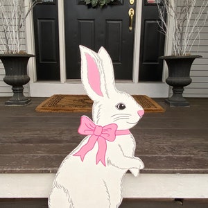 Easter Bunny Pair Wood Outdoor Lawn Decor - Etsy