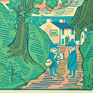 ROY MORGAN 'under Milk Wood' Book Illustration From 'A Handbook of Type ...