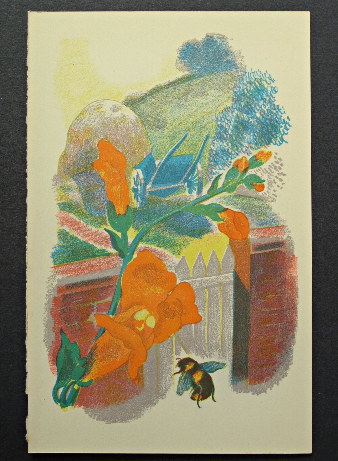 JOHN NASH Lithographic Book Illustration From 1939 1st Edition of 'men ...