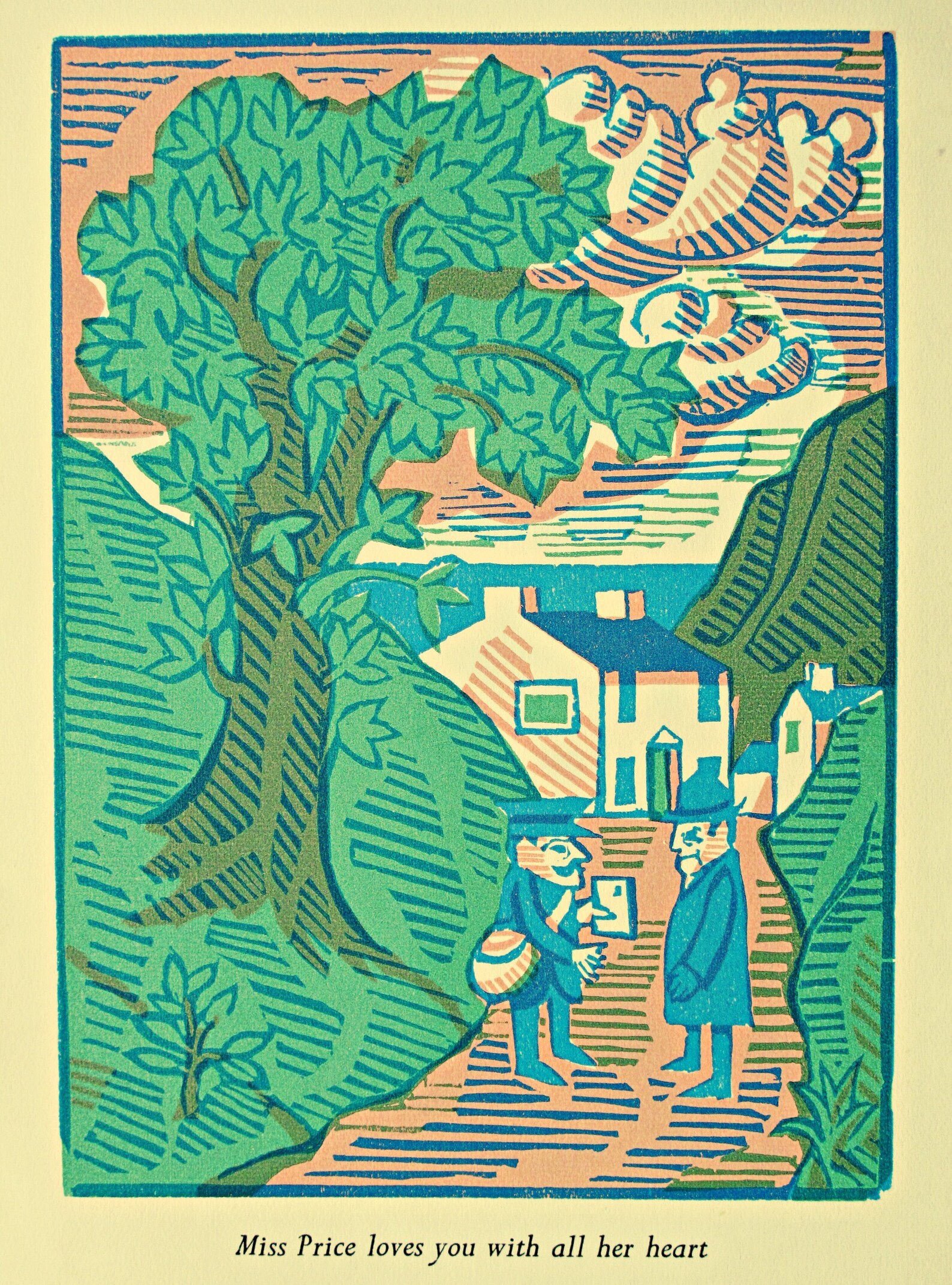 ROY MORGAN 'under Milk Wood' Book Illustration From 'A Handbook of Type ...