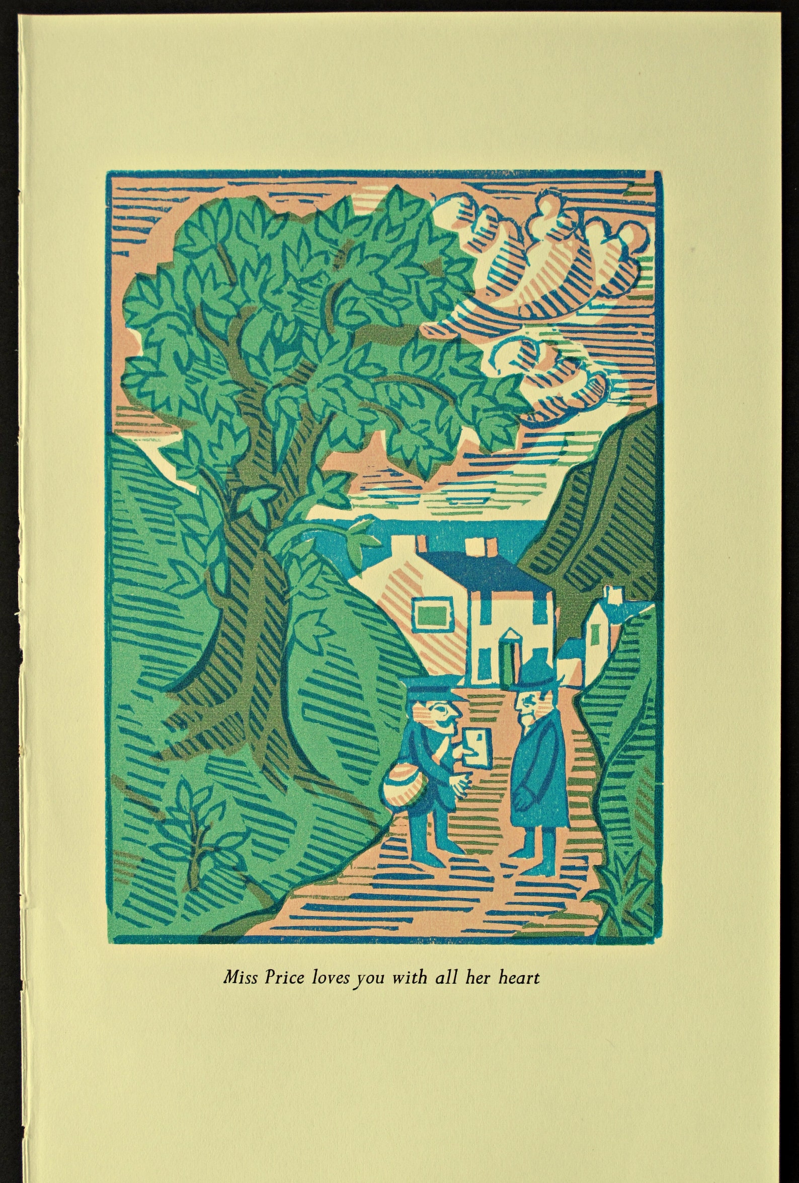 ROY MORGAN 'under Milk Wood' Book Illustration From 'A Handbook of Type ...