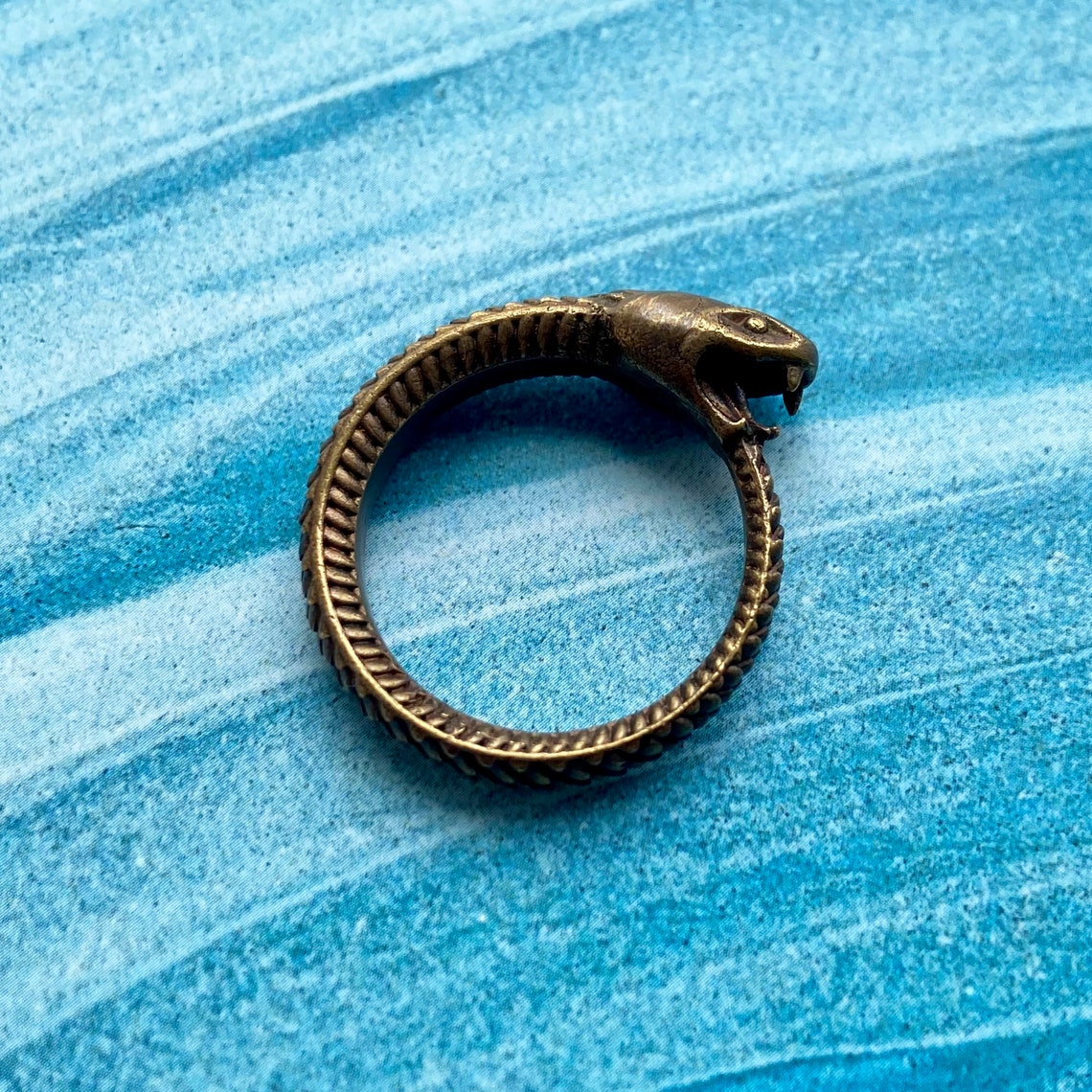 Ouroboros ring Size 95 US | Etsy