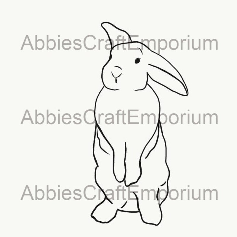 Rabbit Svg - Etsy