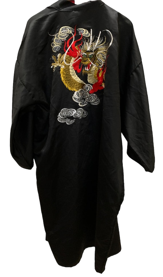 Vintage japanese embroidered dragon - Gem