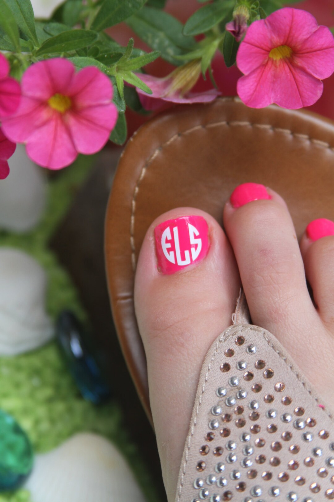 Personalized Toe Decals Set of 6...beach Fun , Decoration for Your Toes ...