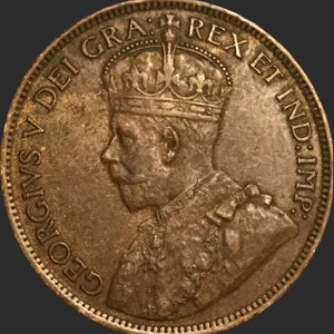 1 Cent - George V With DEI GRA 1915 Canadian - Etsy