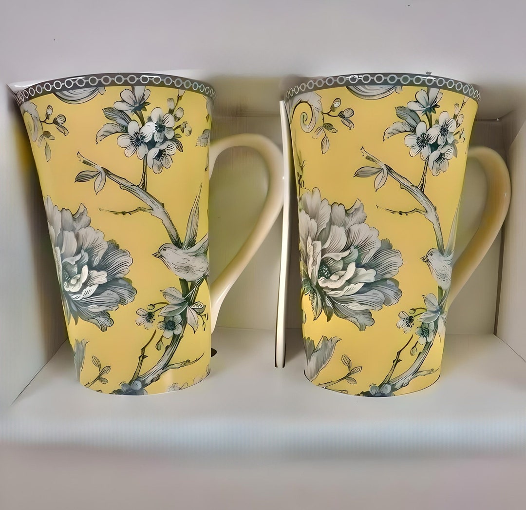 222 Fifth Adelaide Tall Latte Mugs - Etsy