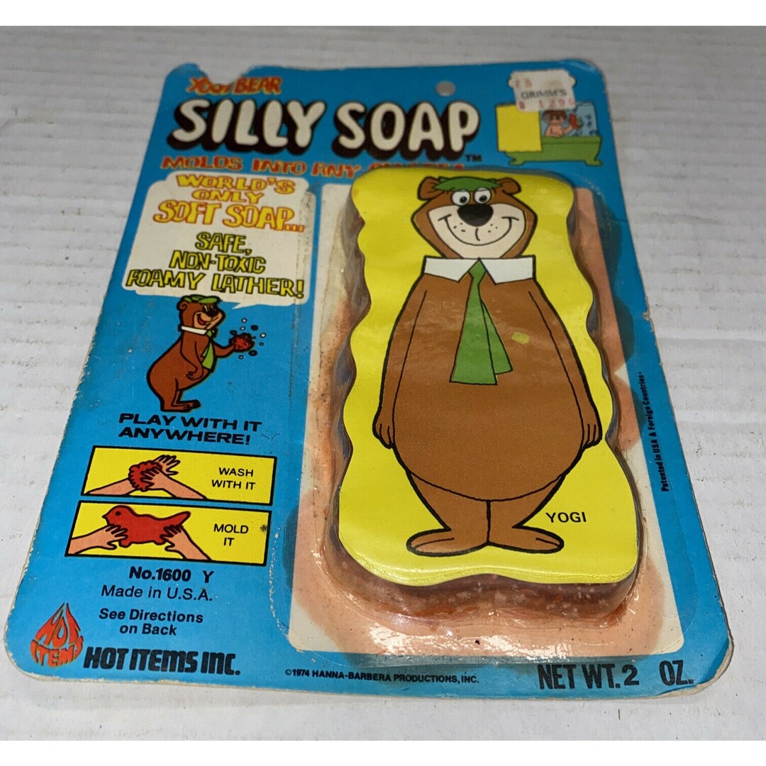 Vintage 1970s YOGI BEAR Silly Soap on Card Hanna Barbera Hot Items Free ...