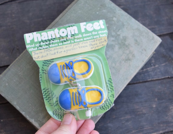 Wind Up Toy Phantom Feet Wind Up Shoes Plastic Shoes Blue | Etsy