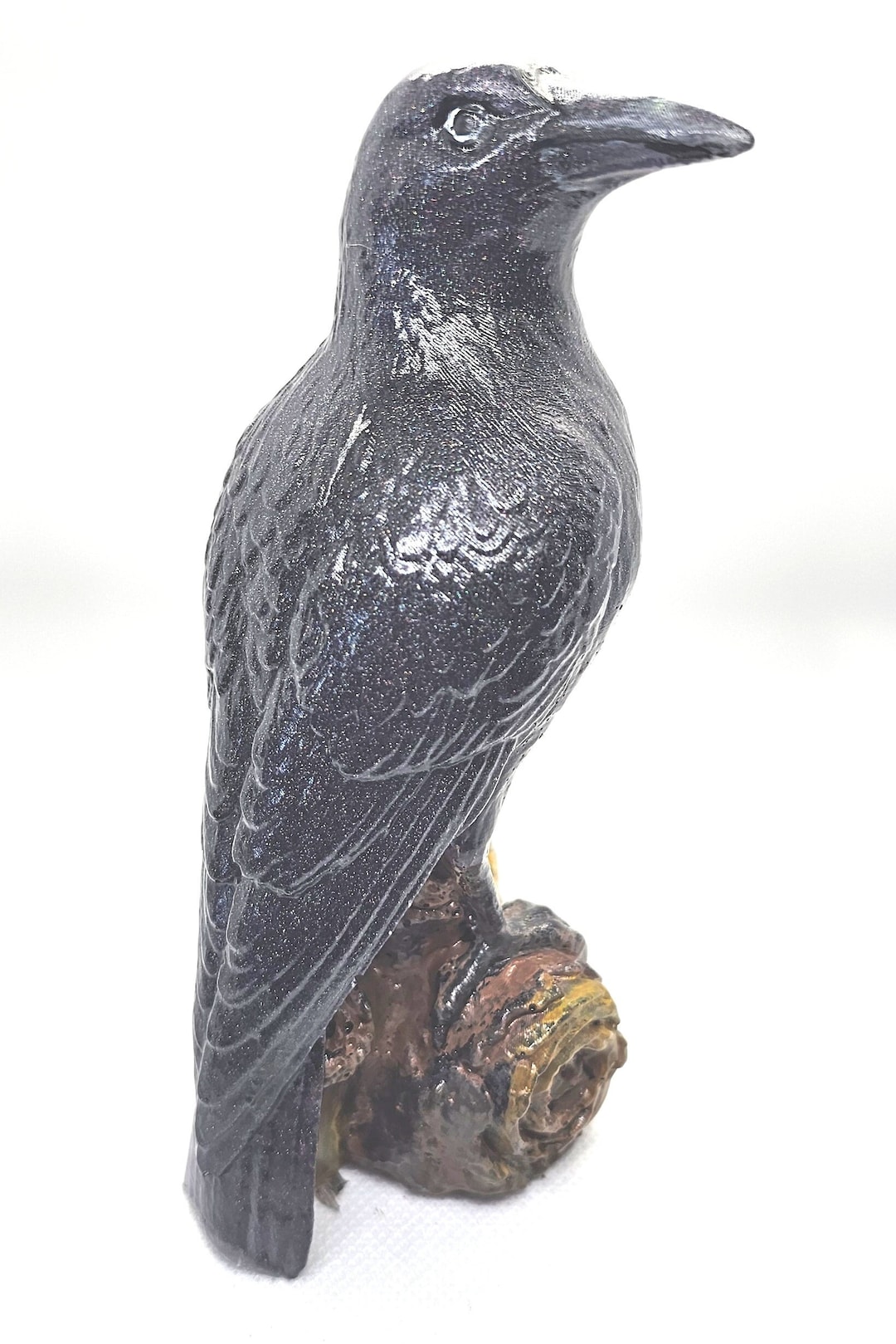 Resin Crow Statue/art/sculpture - Etsy