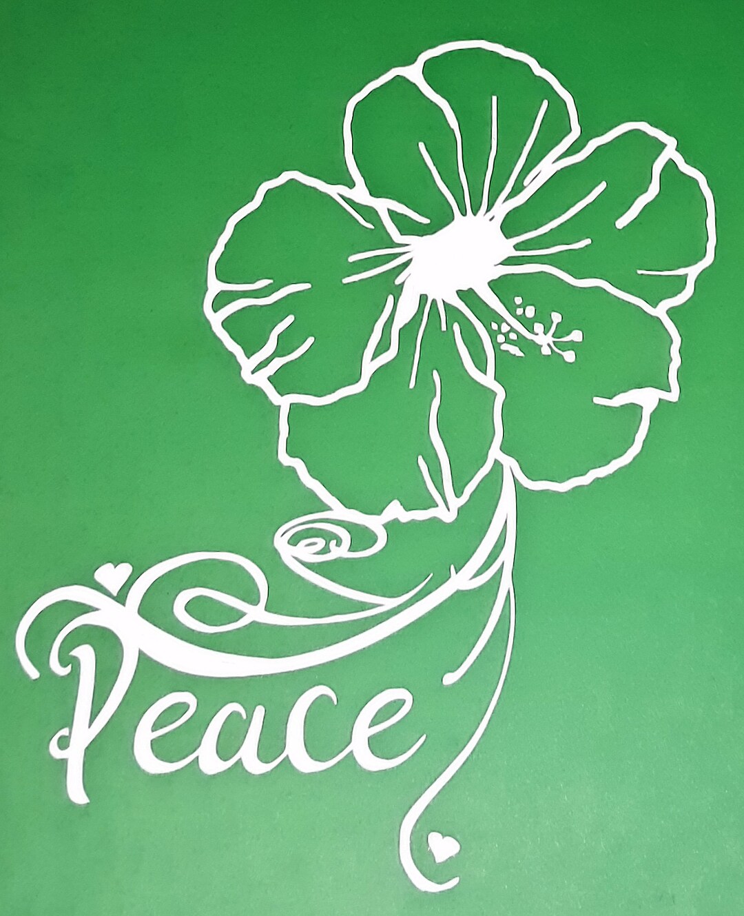 Flower/hibiscus Peace Decal PNG & SVG Digital Download - Etsy