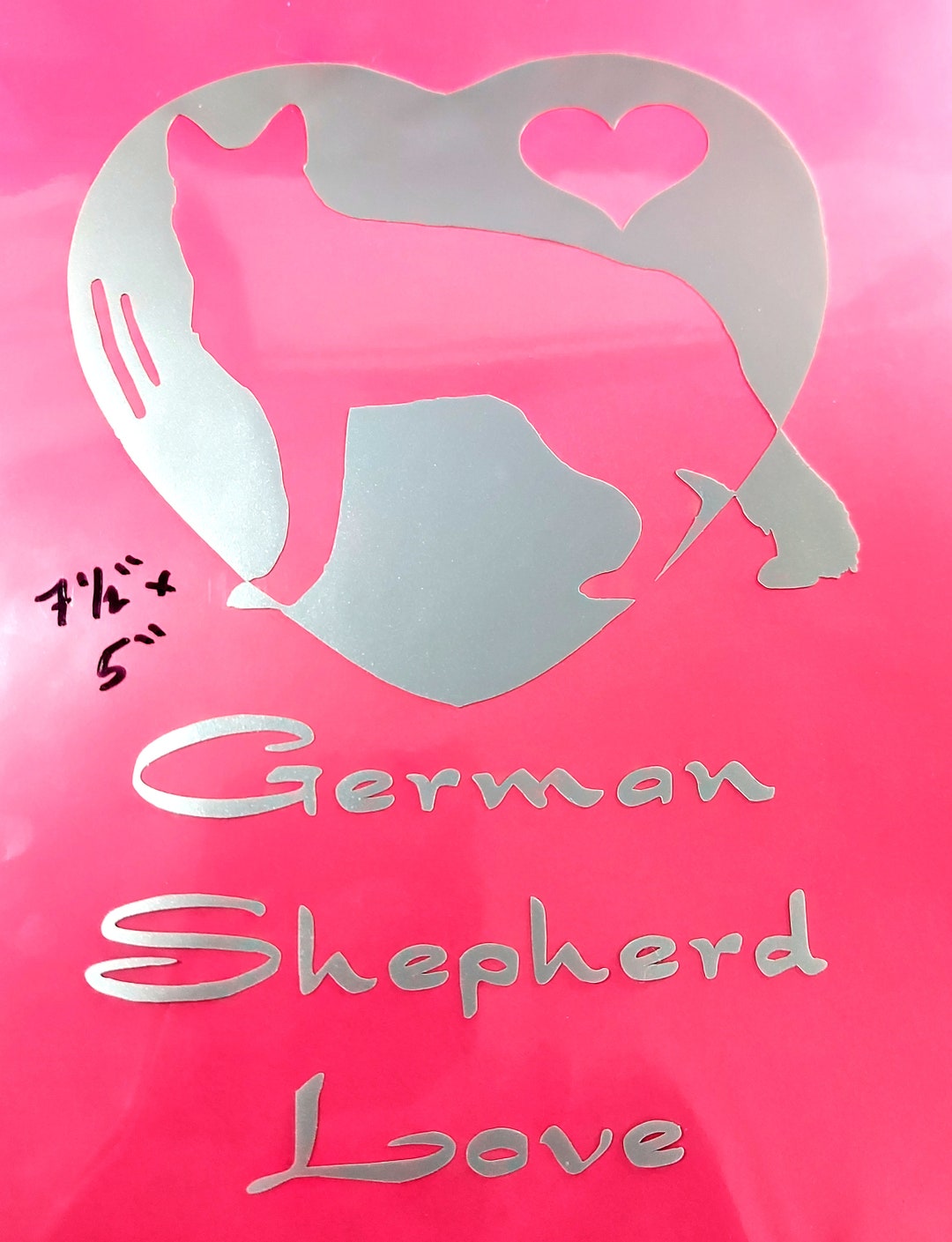 German Shepherd Love Decal PNG & SVG Digital Download - Etsy