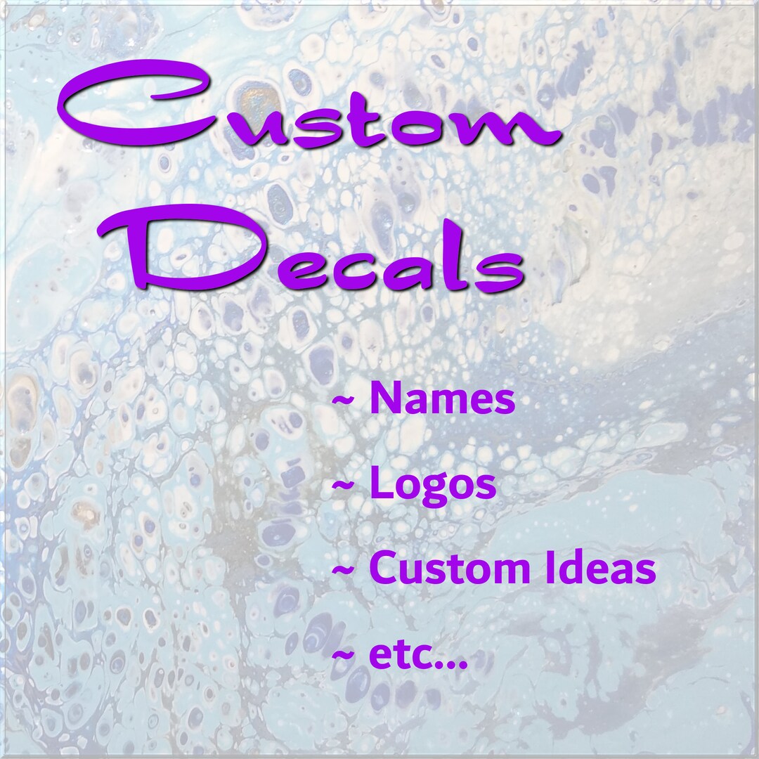 Custom Car/window/laptop/wall Vinyl Decal/bumper Sticker - Etsy
