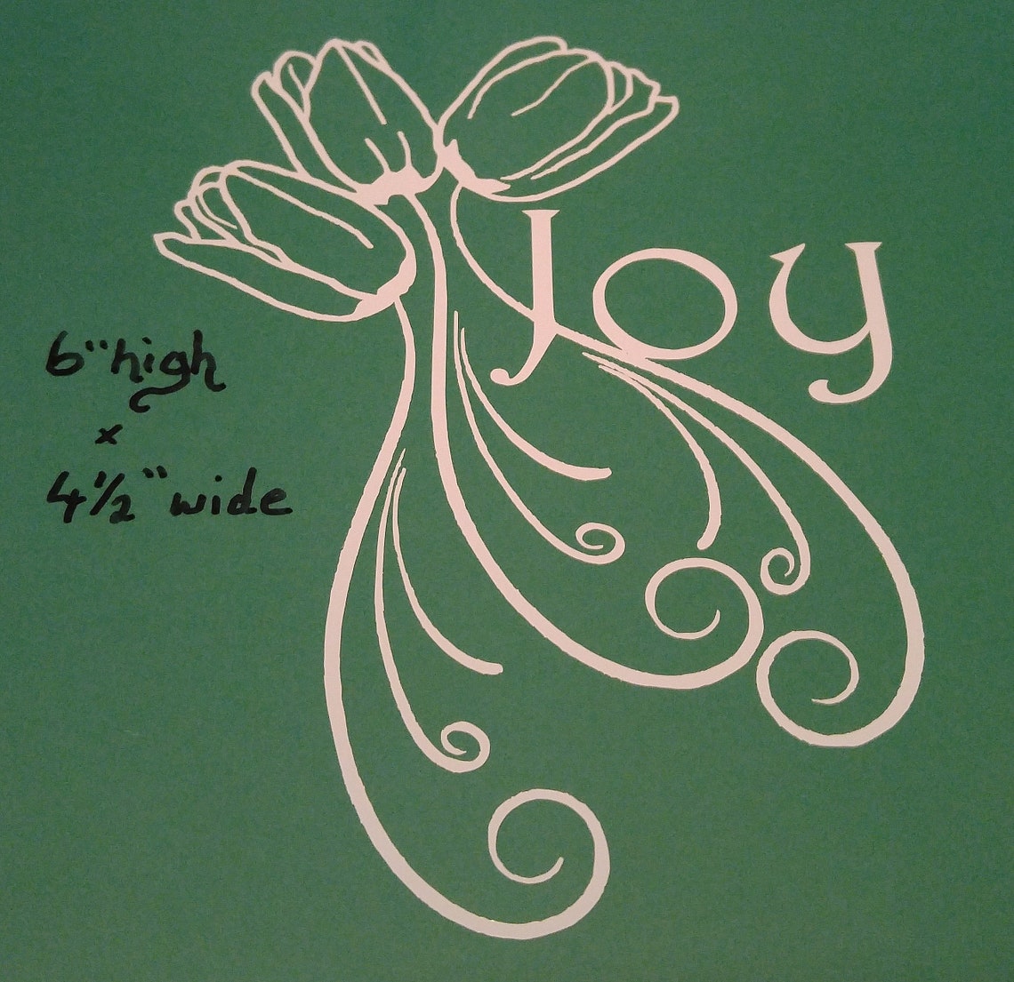 Tulips - Joy, Car/window/laptop/wall Vinyl Decal/bumper Sticker - Etsy