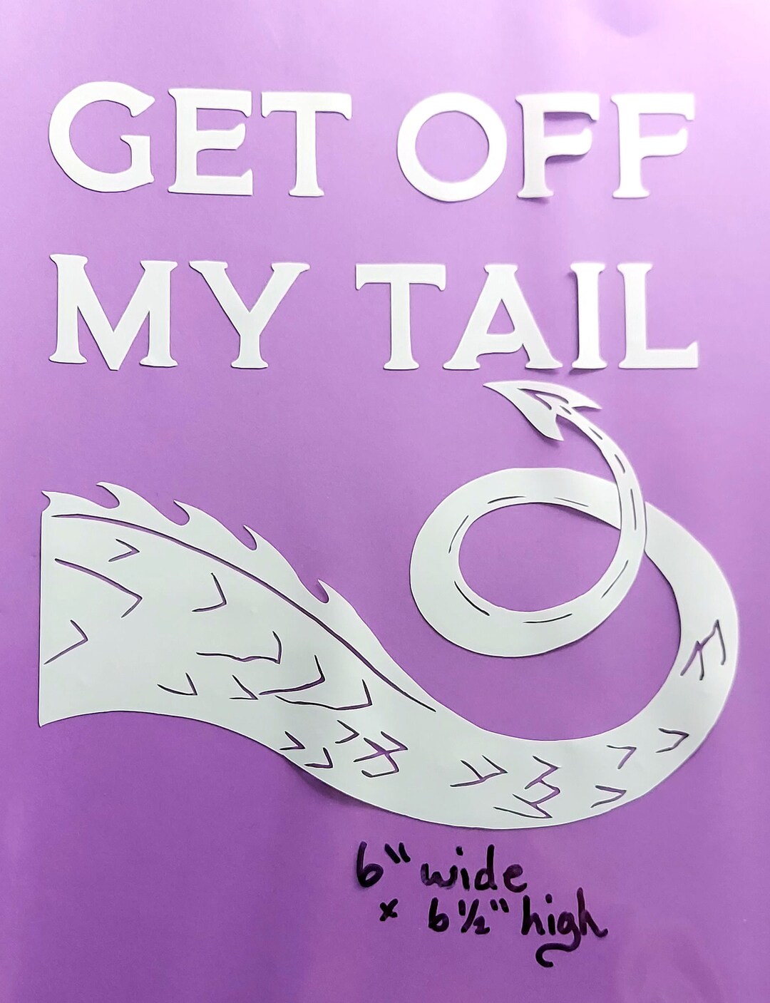 Get off My Tail Dragon Decal PNG & SVG Digital Download - Etsy
