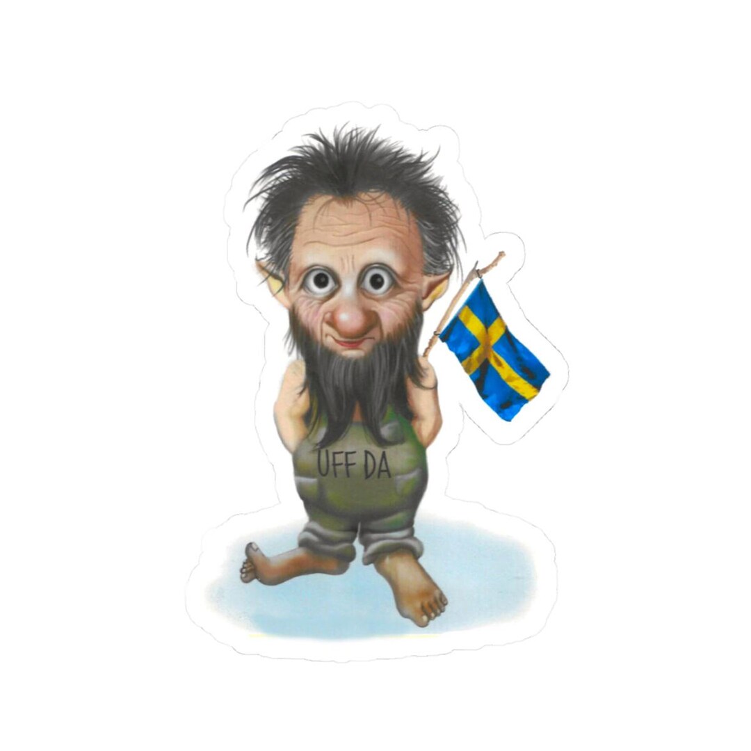 Swedish Troll Laptop Sticker | Kiss-cut Vinyl - Etsy