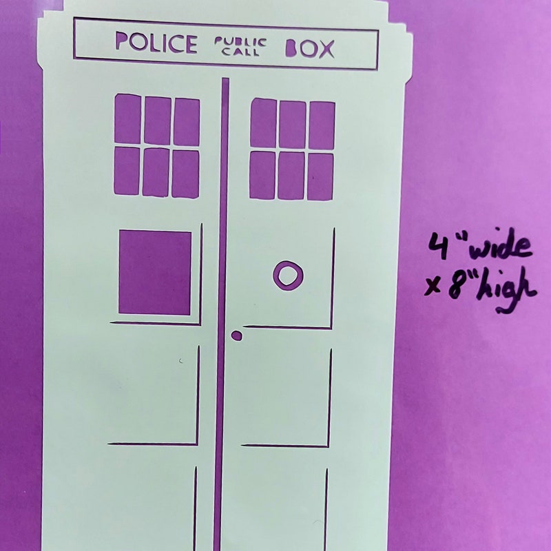 Tardis Wall Decal - Etsy