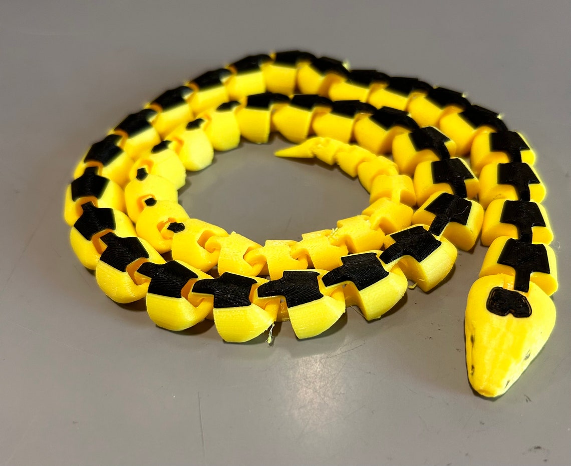 3D Printed Articulated Snake - Etsy