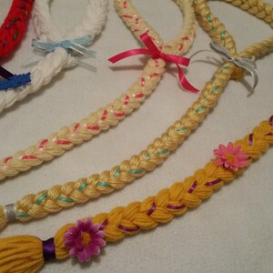Disney Inspired Princess Braid Pack! Adjustable Yarn Hair Wig Costume ...
