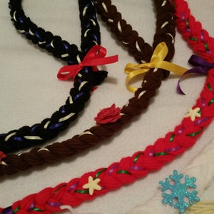 Disney Inspired Princess Braid Pack! Adjustable Yarn Hair Wig Costume ...
