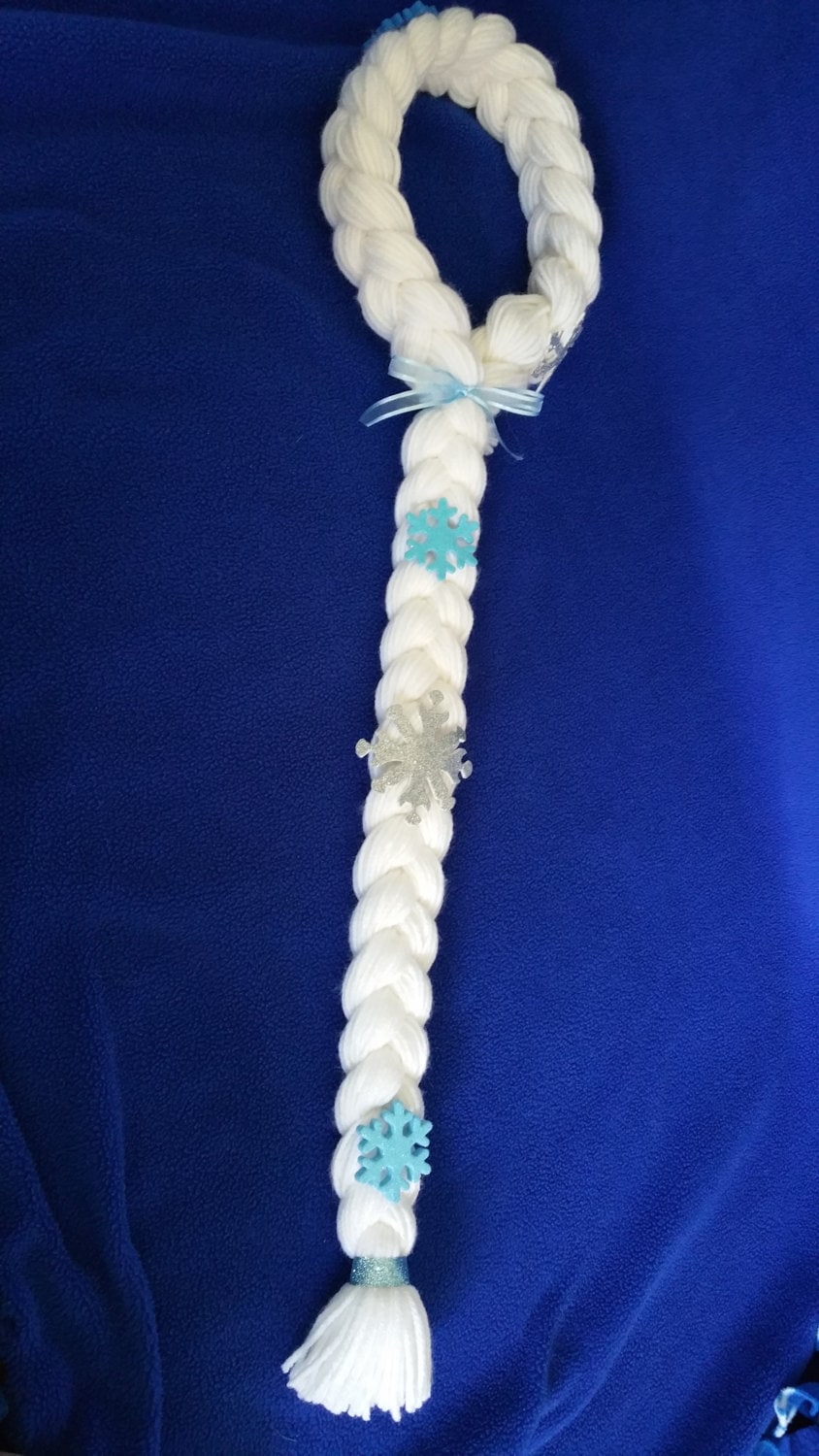 Disney Inspired Frozen Elsa Braid Adjustable Yarn Hair Wig - Etsy
