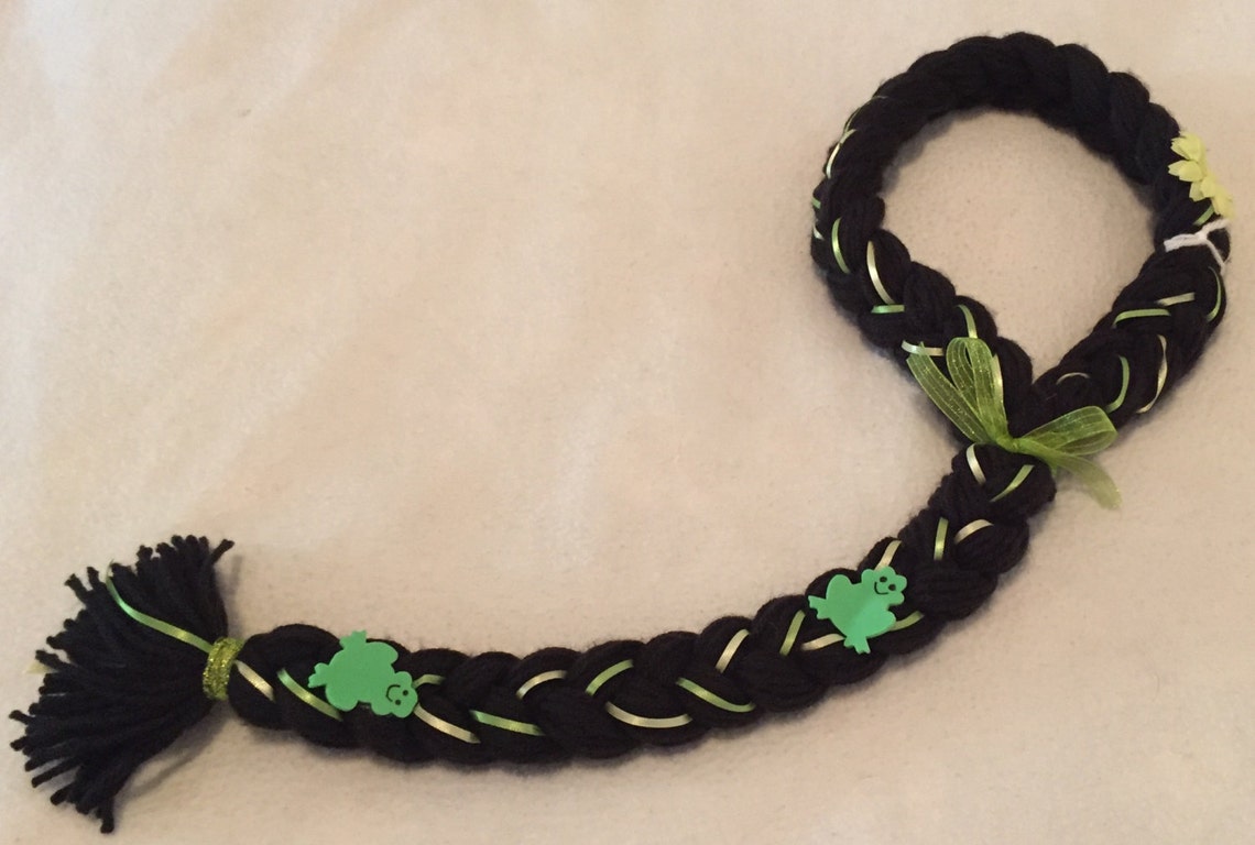 Disney Inspired Princess Tiana Braid Adjustable Yarn Hair Wig Costume ...