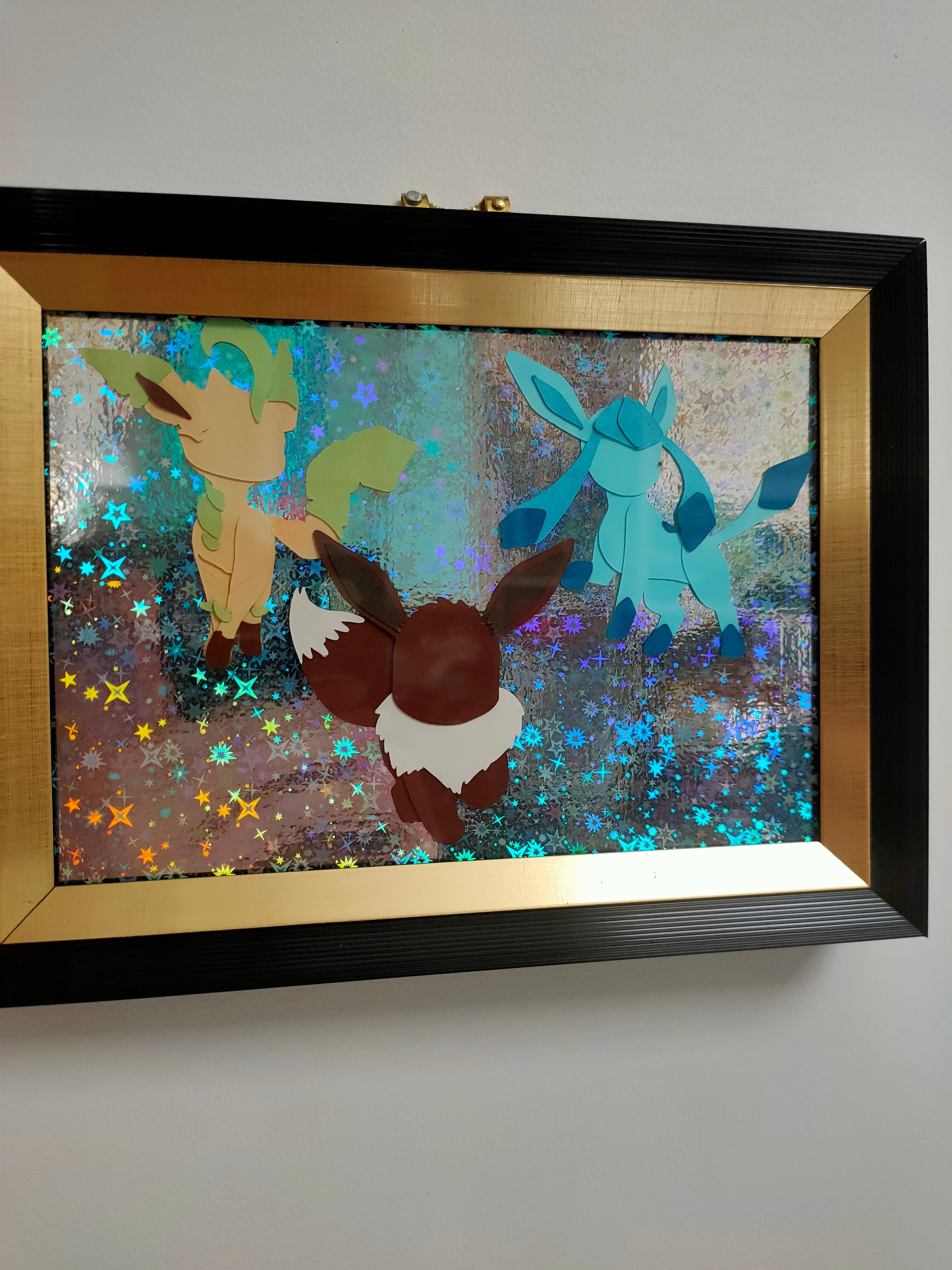 Diorama / Tatebanko-Rahmen Pokemon Evoli - Etsy.de