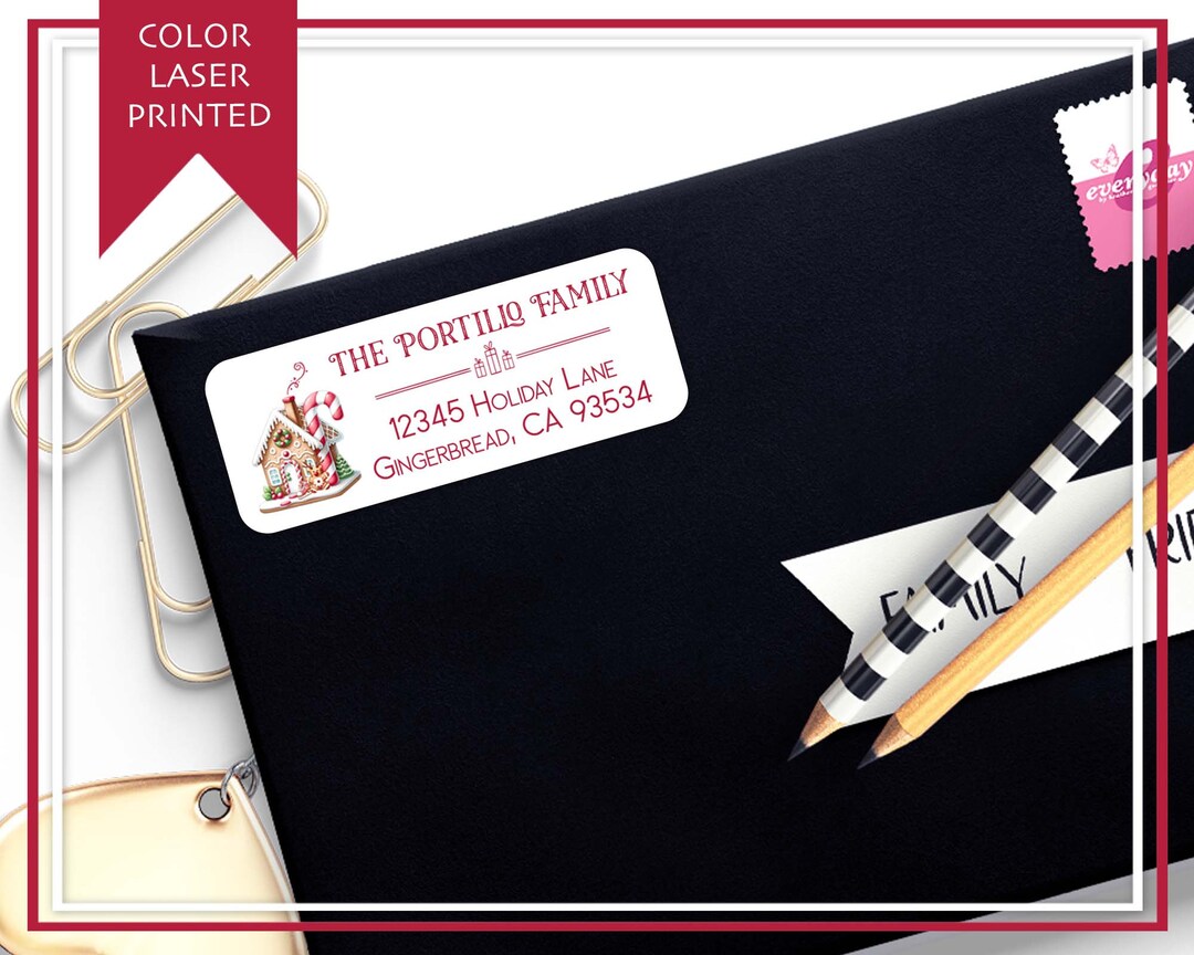 Personalized Return Address Labels Rectangular Rounded Corner With ...