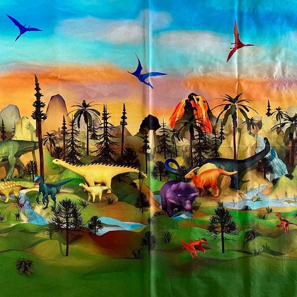 Dinosaur Fabric Panel - Etsy