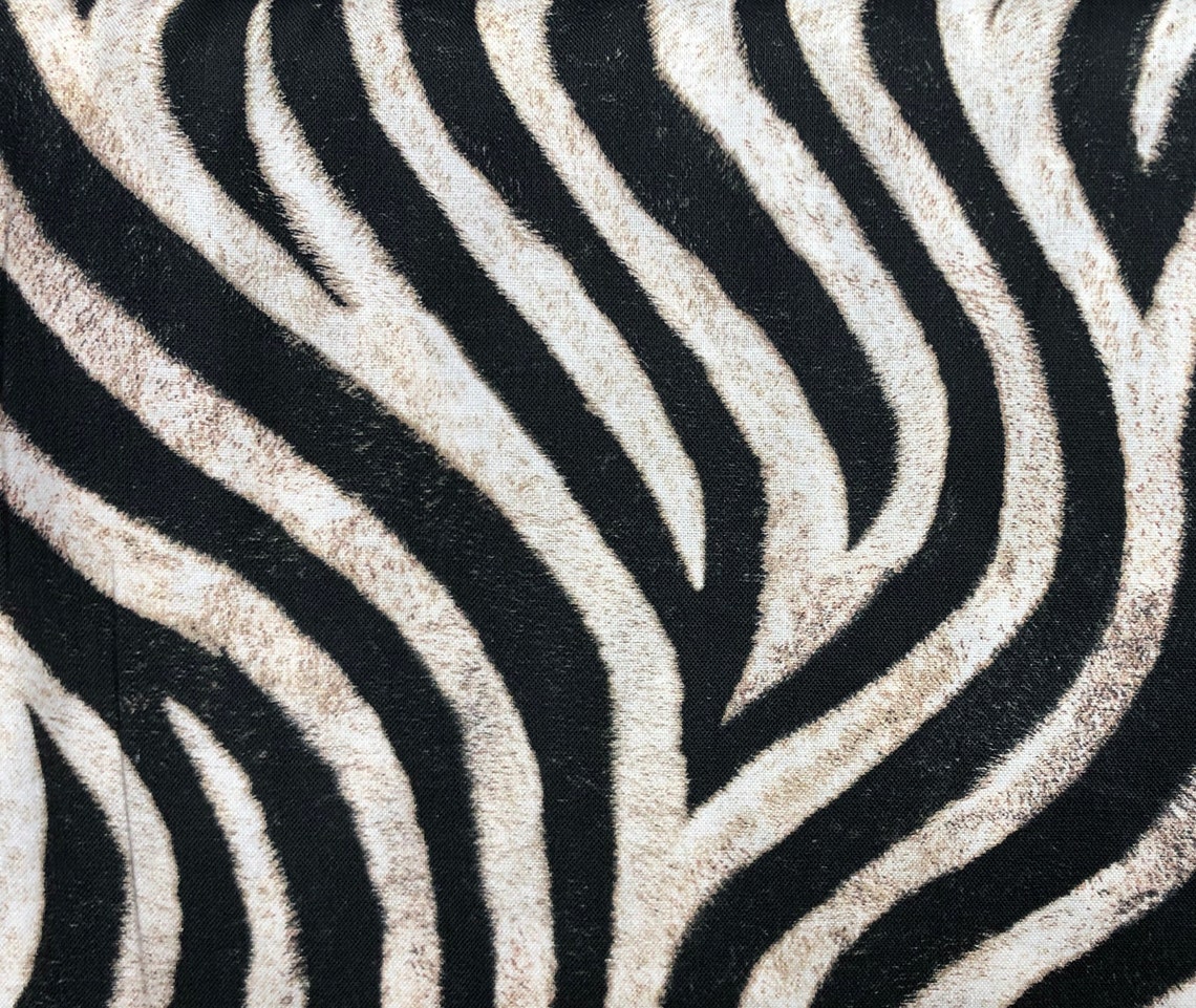 Black white and brown zebra print. Textured look. Animal | Etsy