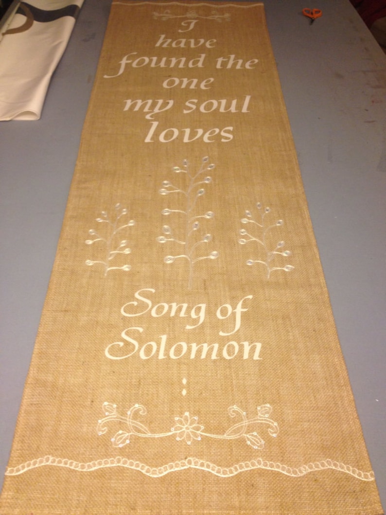 Burlap wedding banner and keepsake | Etsy