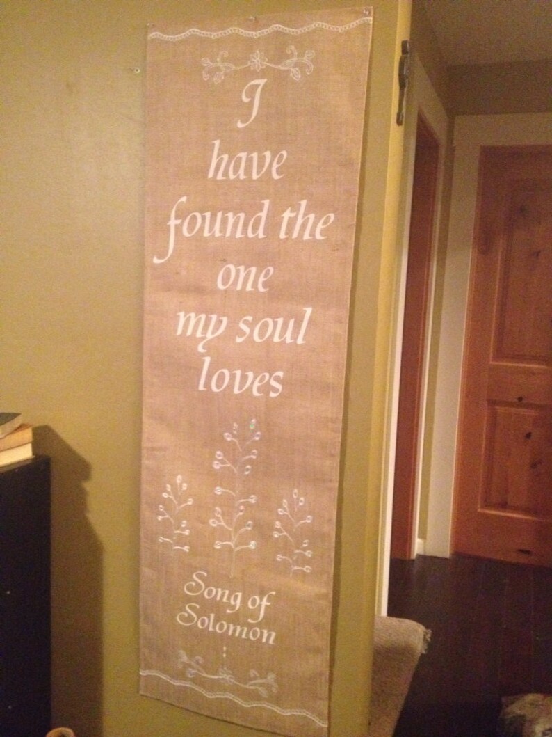 Burlap wedding banner and keepsake | Etsy