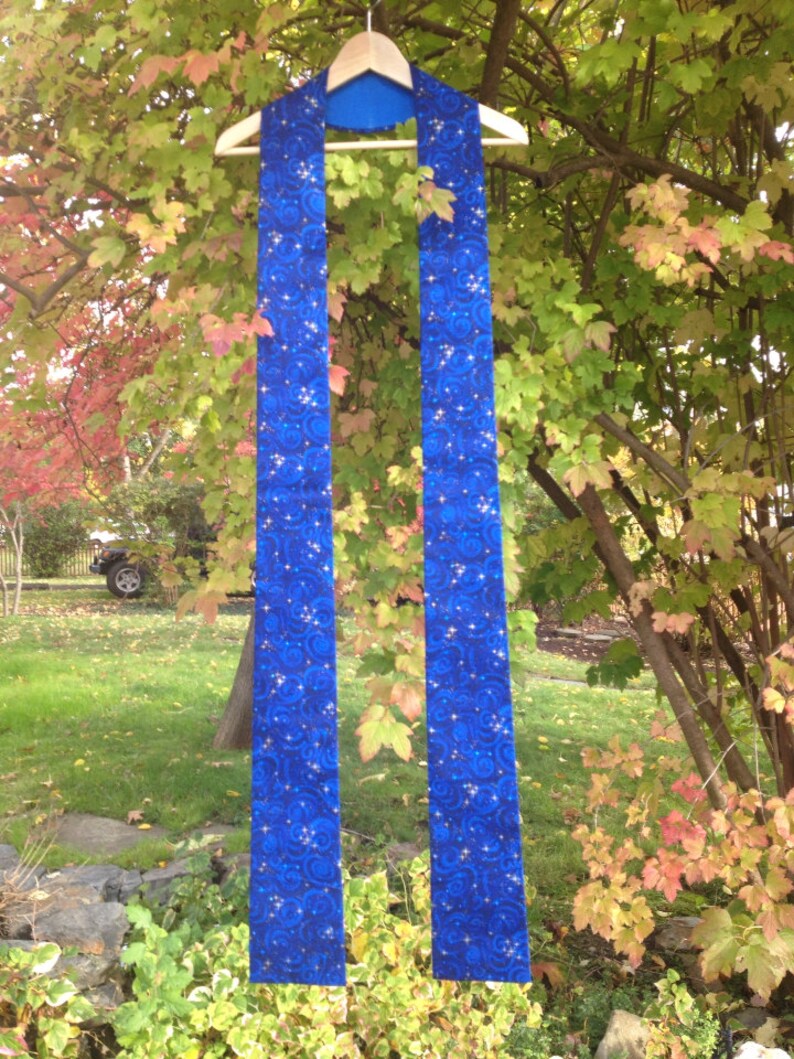 Clergy stole Starry night sky reversible blue advent stole | Etsy