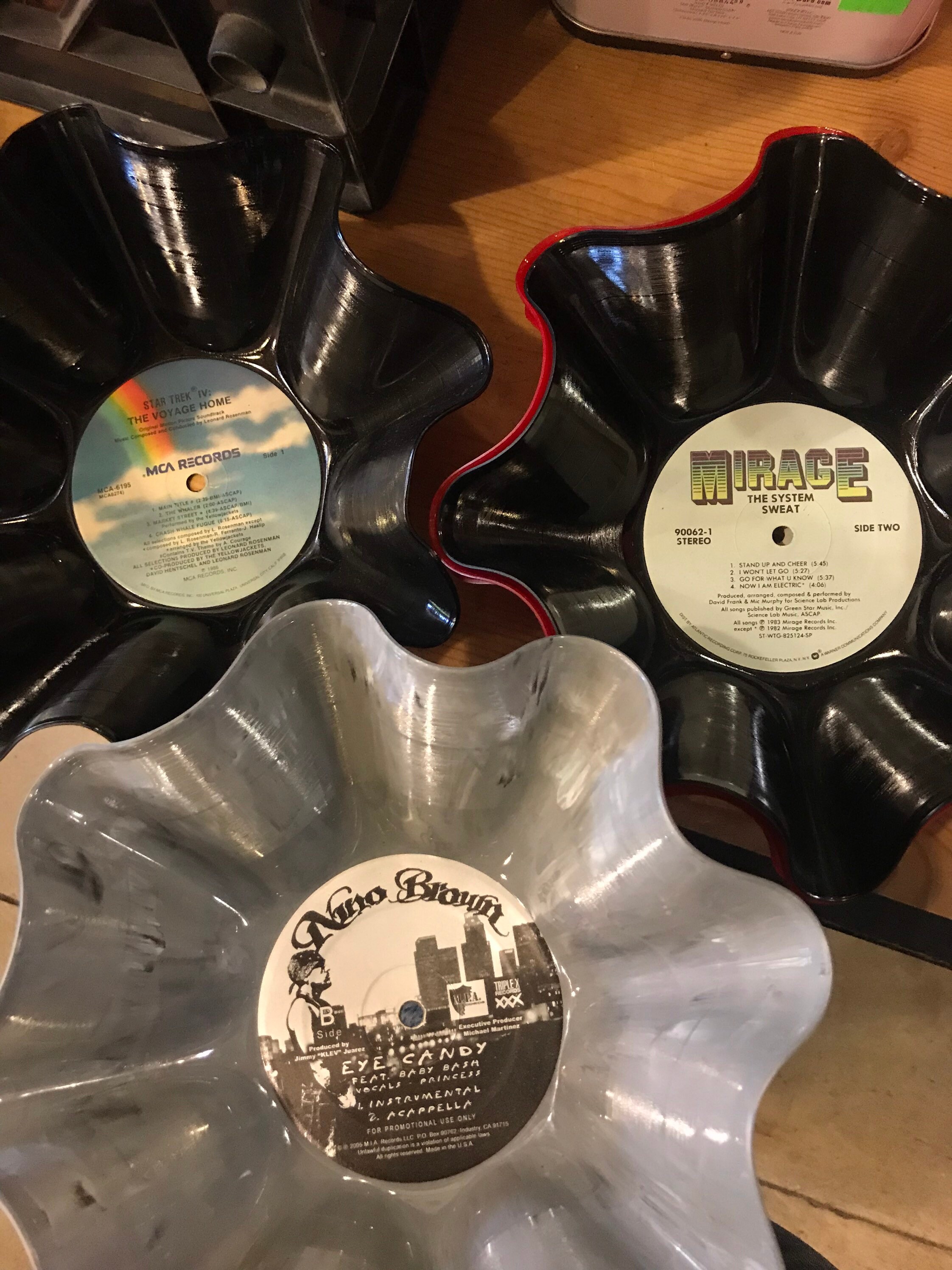 Color Vinyl Record Bowl - Etsy