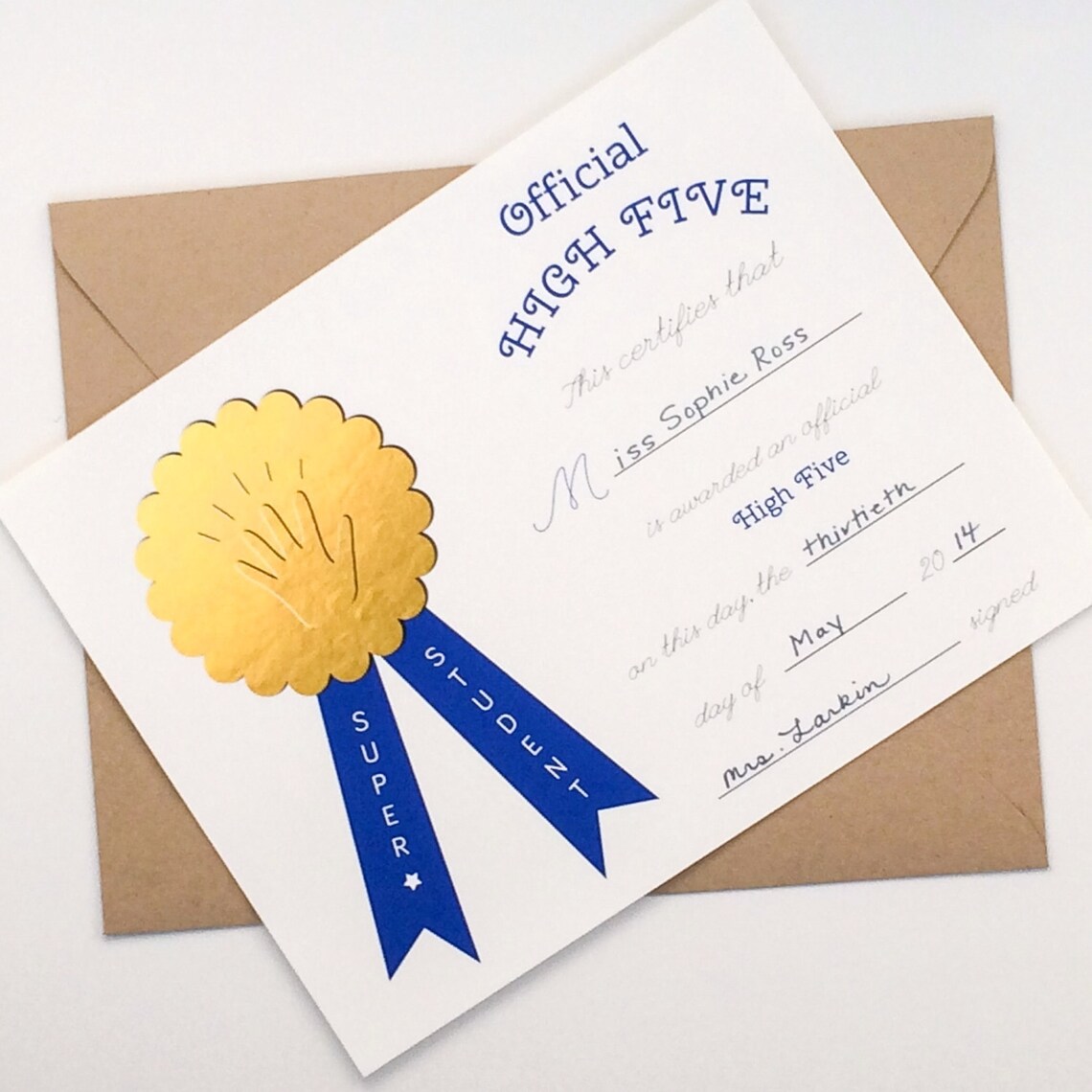 Gold Medal Student Award Certificate INSTANT DOWNLOAD - Etsy