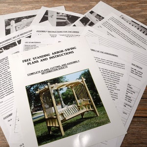 ARBOR/SWING PLANS: Digital File Containing Photos, Materials List ...