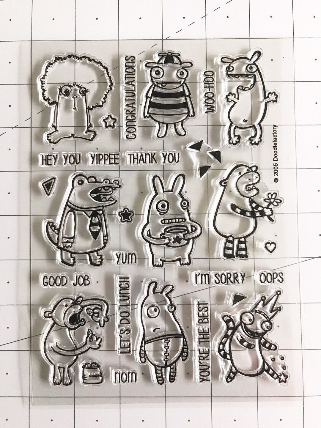Creature Stamps, Monster Stamps, Quirky Stamps, Cute Stamps, Clear ...