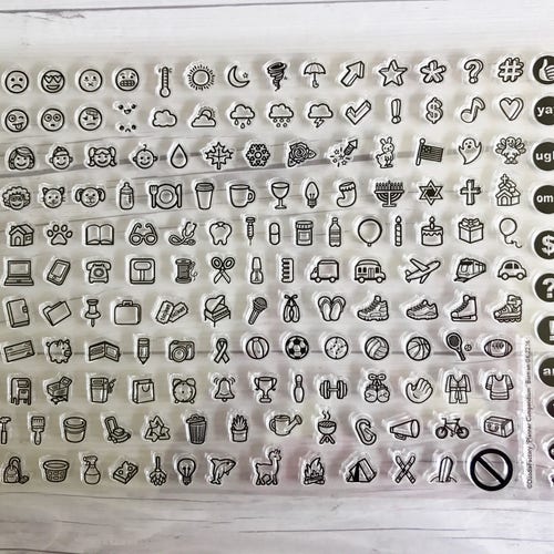 8 Pcs Crystal Schedule Stamps Weather Stamps-em62563 | Etsy