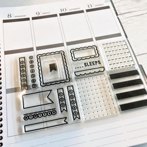 Planner Stamp Sets, Planner Icons, Planner Label Stamps, Planner Box ...