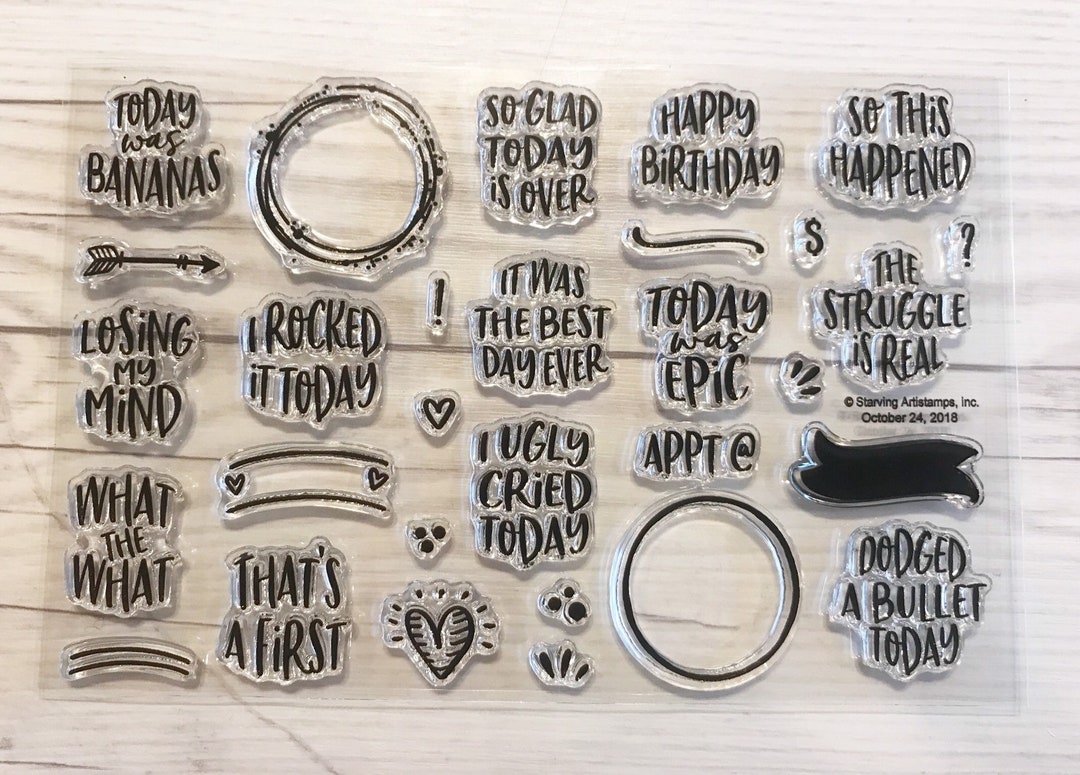 Planner Stamp Sets, Planner Stamps, Planner Label Stamps, Project Life ...