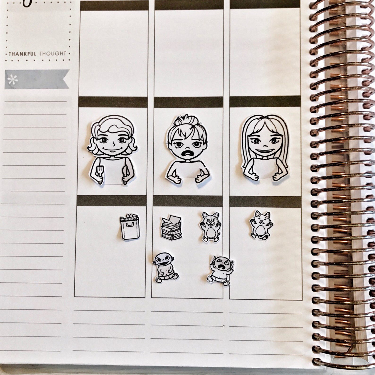 Planner Stamps Planner Stamp Sets Girl Planner Stamps - Etsy